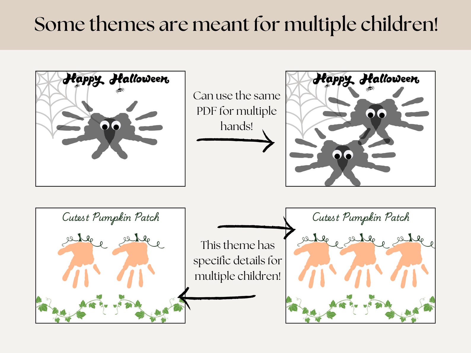Halloween Handprint Craft, Halloween Footprint Craft, Handprint Art ...