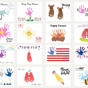 2025 Craft Calendar, 2025 Handprint Craft Calendar, Printable Handprint ...