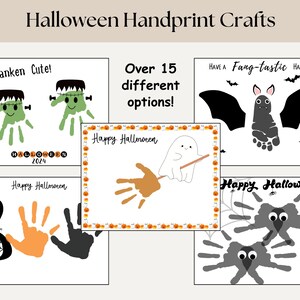Halloween Handprint Craft, Halloween Footprint Craft, Handprint Art ...
