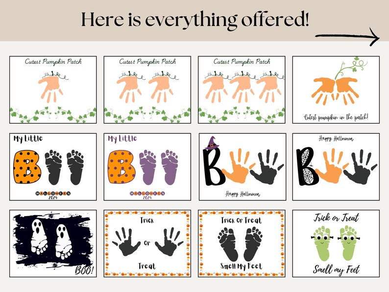 Halloween Handprint Craft, Halloween Footprint Craft, Handprint Art ...