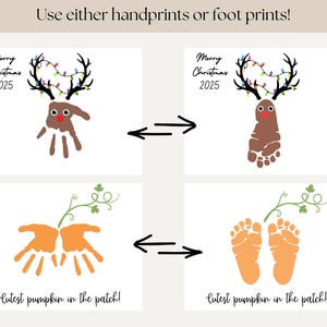2025 Craft Calendar, 2025 Handprint Craft Calendar, Printable Handprint ...