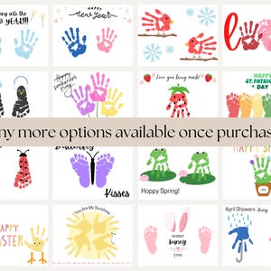 2025 Craft Calendar, 2025 Handprint Craft Calendar, Printable Handprint ...