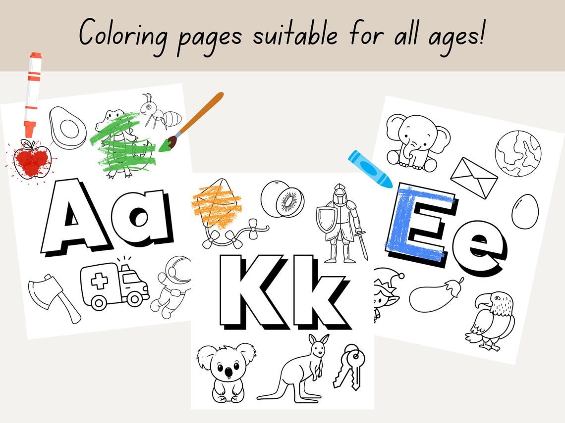 Alphabet Coloring Pages, Alphabet Do-a-dot Activity, Alphabet Dot ...