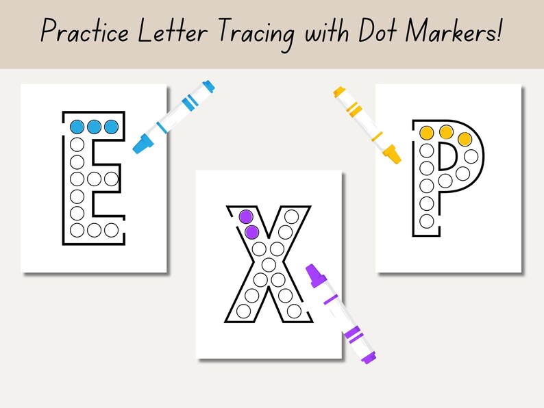 Alphabet Coloring Pages, Alphabet Do-a-dot Activity, Alphabet Dot ...