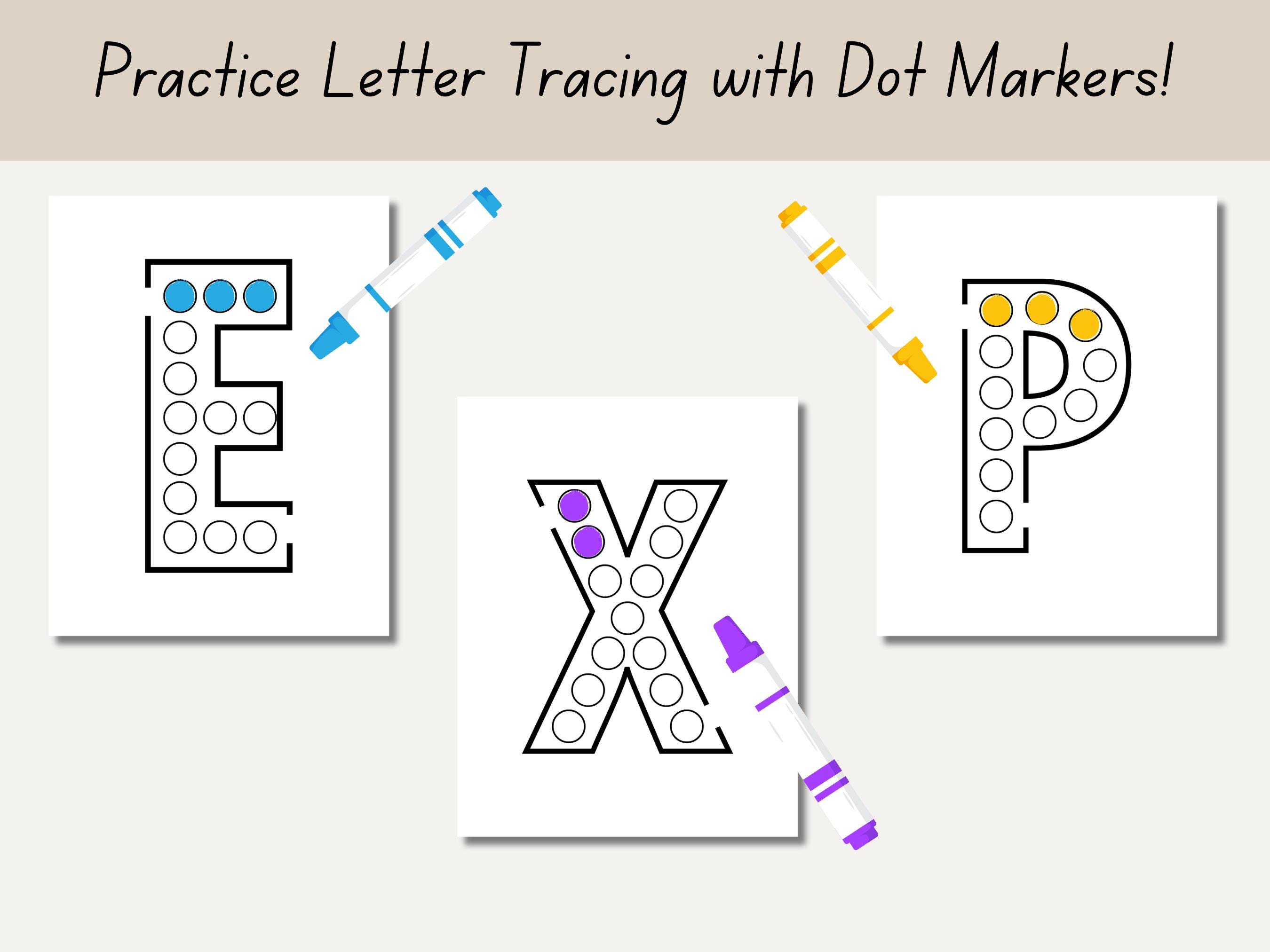 Alphabet Coloring Pages, Alphabet Do-a-dot Activity, Alphabet Dot ...