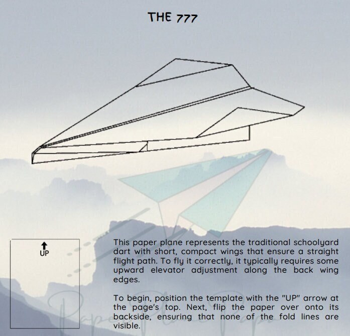 Premium DIY Paper Plane Kit: the 777 Stable & Straight - Etsy