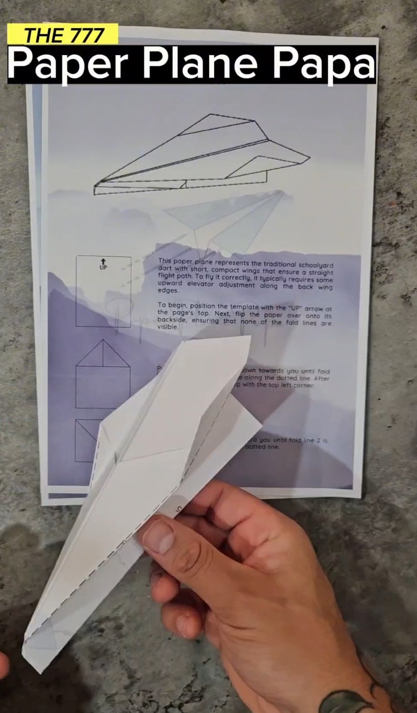Premium DIY Paper Plane Kit: the 777 - Stable & Straight! - Etsy
