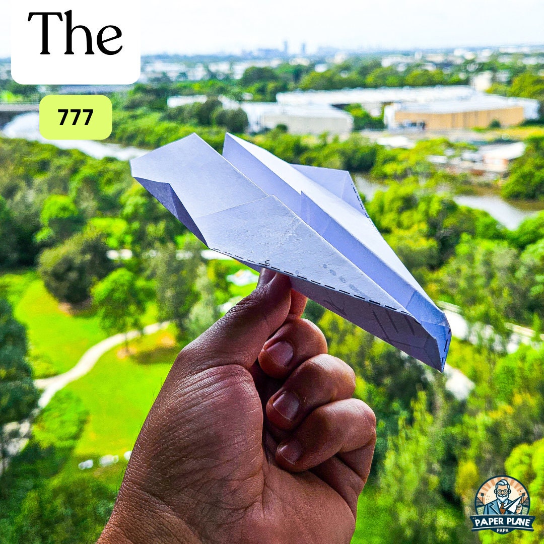 Premium DIY Paper Plane Kit: the 777 - Stable & Straight! - Etsy