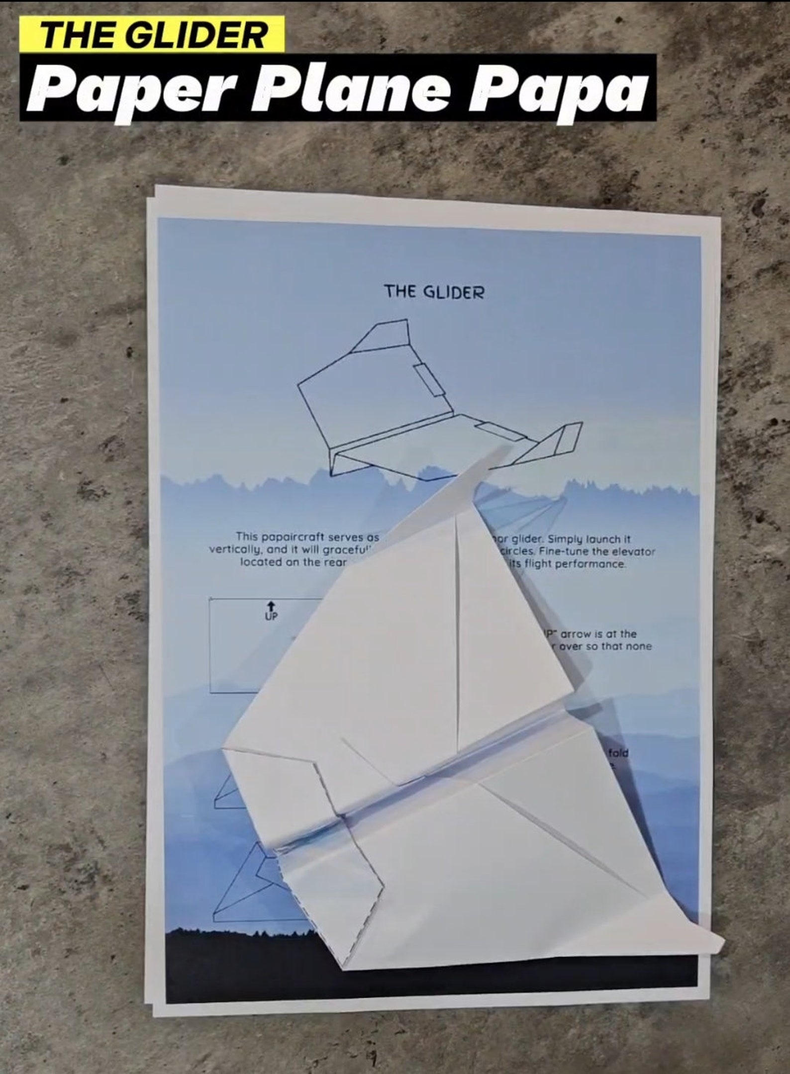 Premium DIY Paper Plane Kit: the Glider - Effortless & Graceful! - Etsy