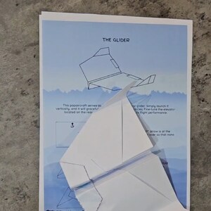 Premium DIY Paper Plane Kit: the Glider - Effortless & Graceful! - Etsy