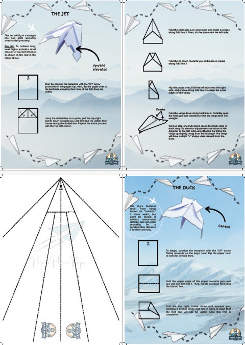 Premium DIY Paper Plane Kit: the Glider - Effortless & Graceful! - Etsy