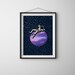Astronaut Chilling in Space, Digital Art Print - Etsy