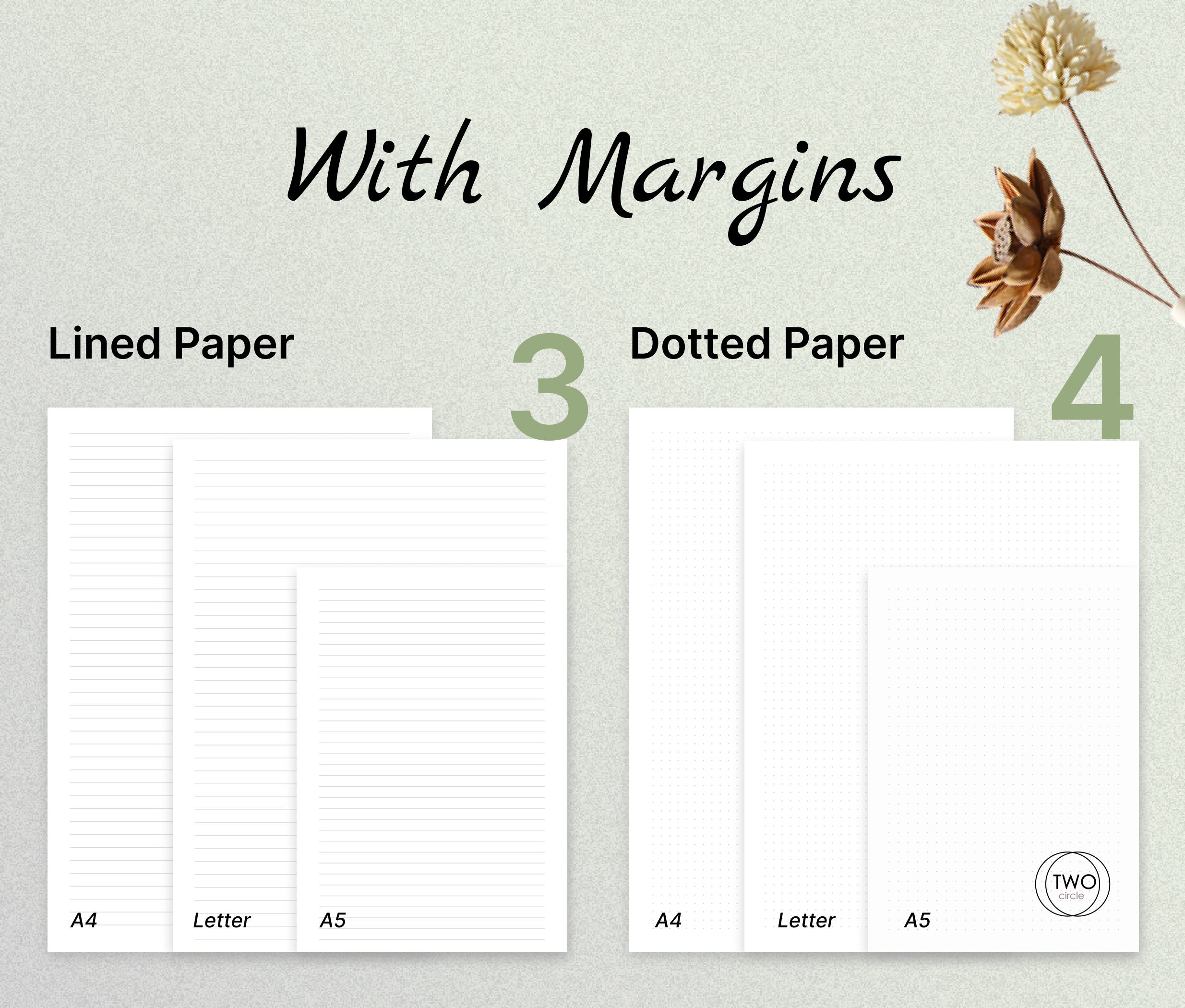 Note Taking Templates Printable Paper Daily Essential Basic Bundle With ...