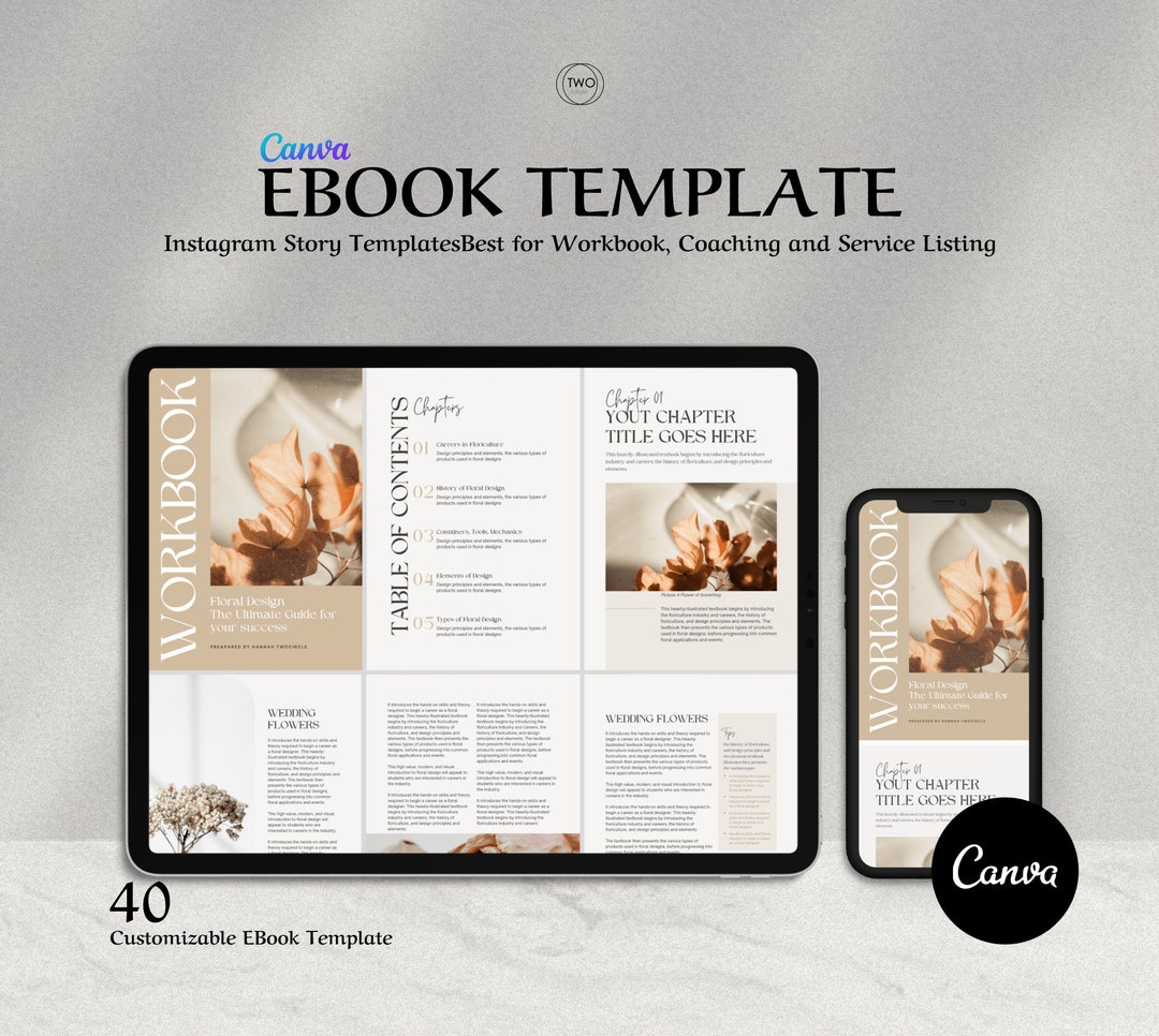 40-page Ebook Workbook Template: Neutral Minimalist Coaching Guide ...