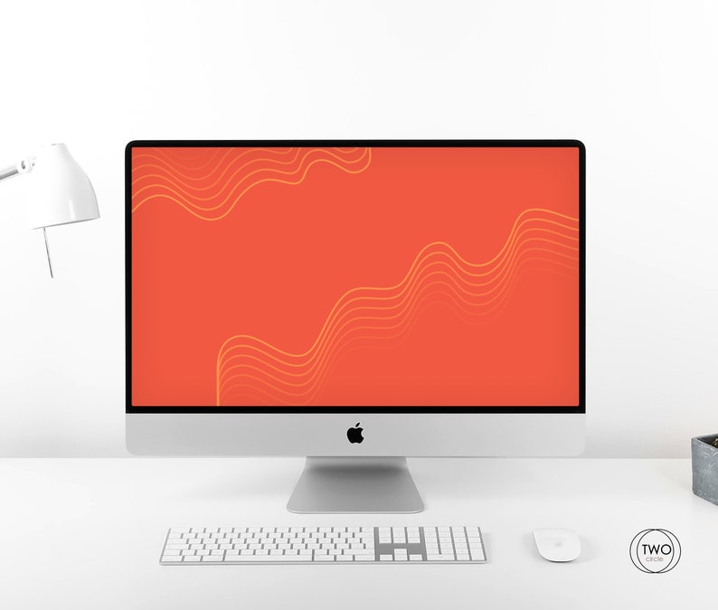 Lines Desktop Computer Wallpaper Design With 5 Color Variations in One ...