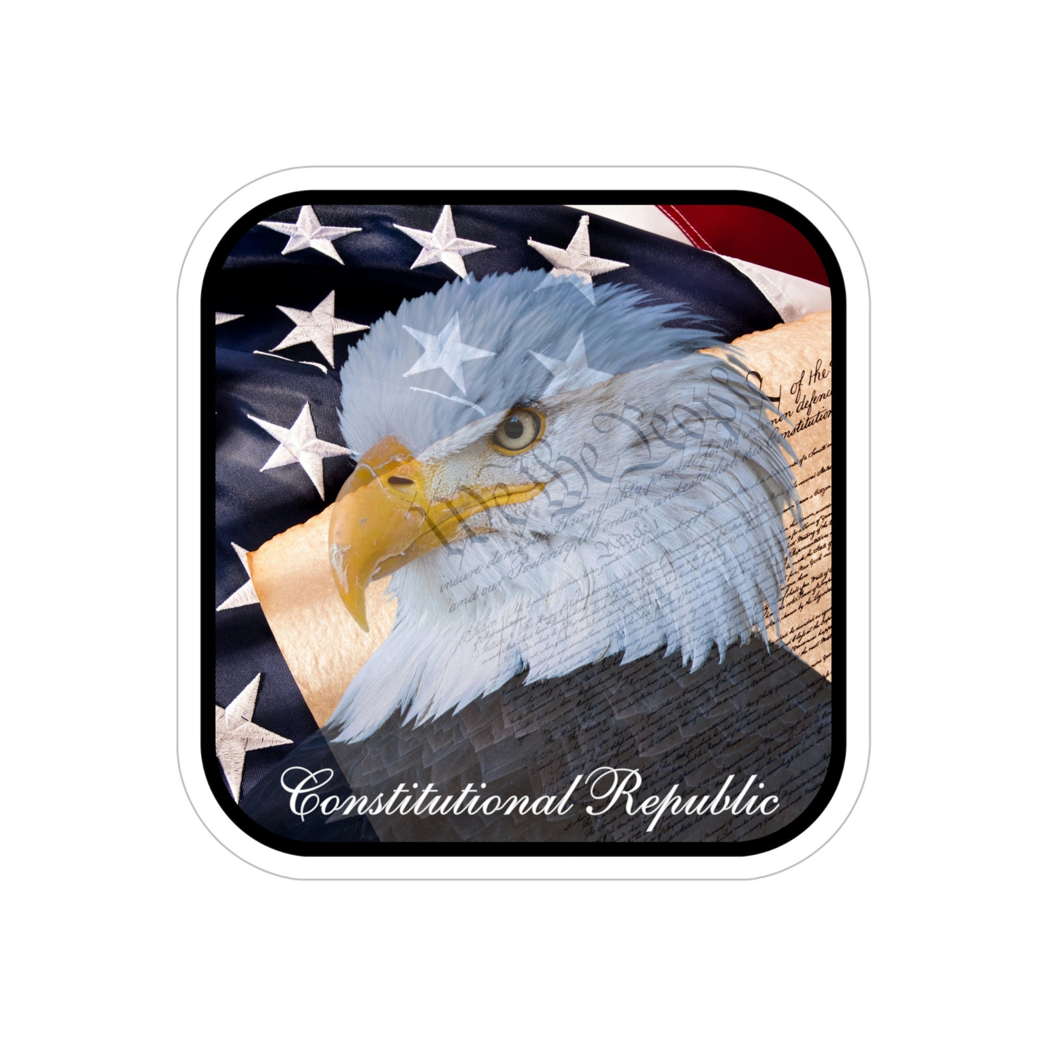 Outdoor Stickers, Transparent, Die-cut, 1pcs. We the People ...