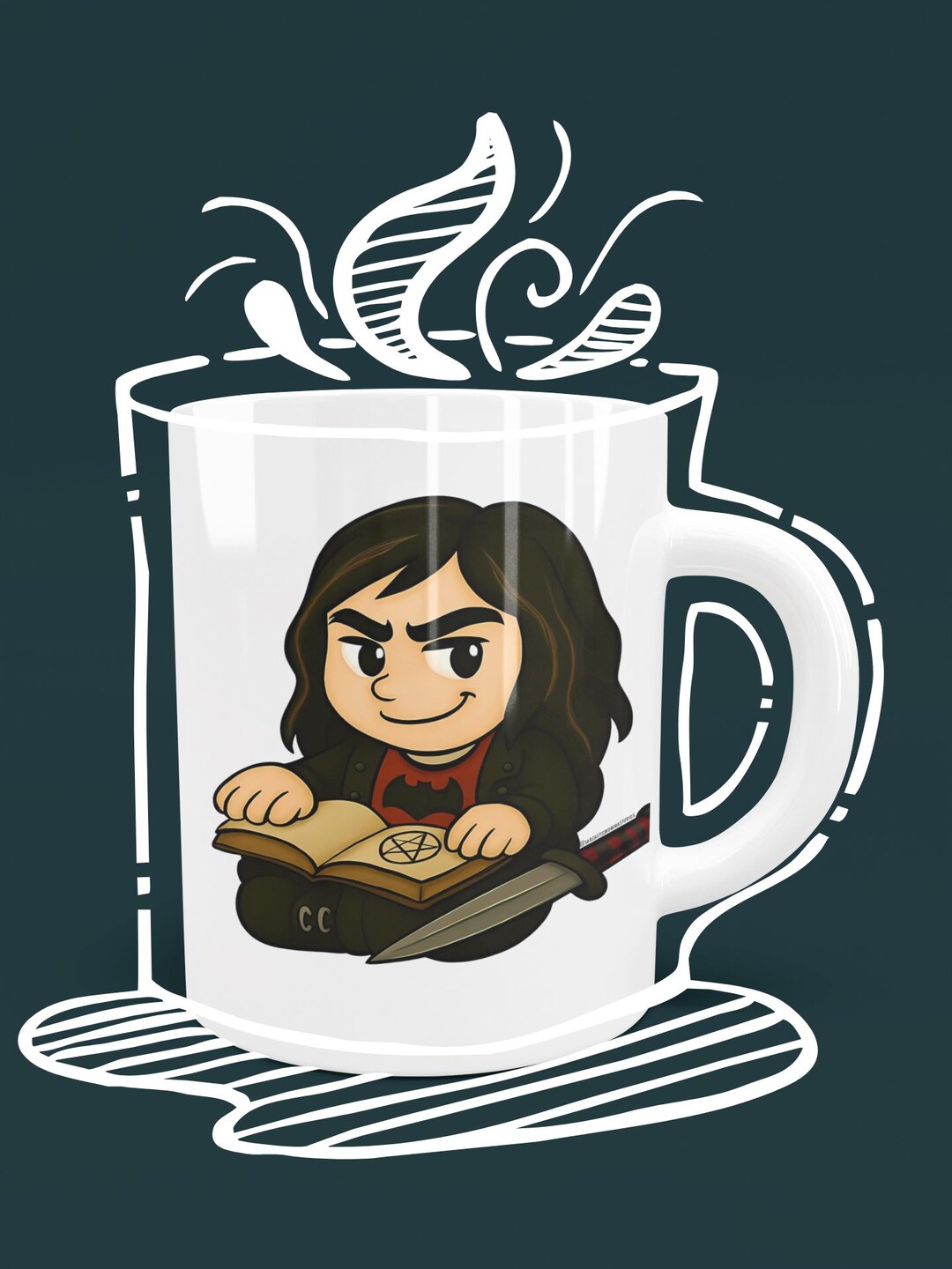 Personalized Supernatural Mug: Meg Chibi Art, SPN Fandom Gift - Etsy