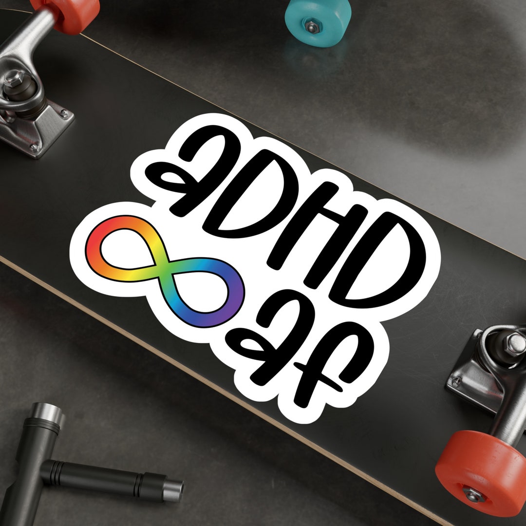 ADHD AF Kiss-cut Vinyl Decal, Neurodiversity, Representation, Awareness ...