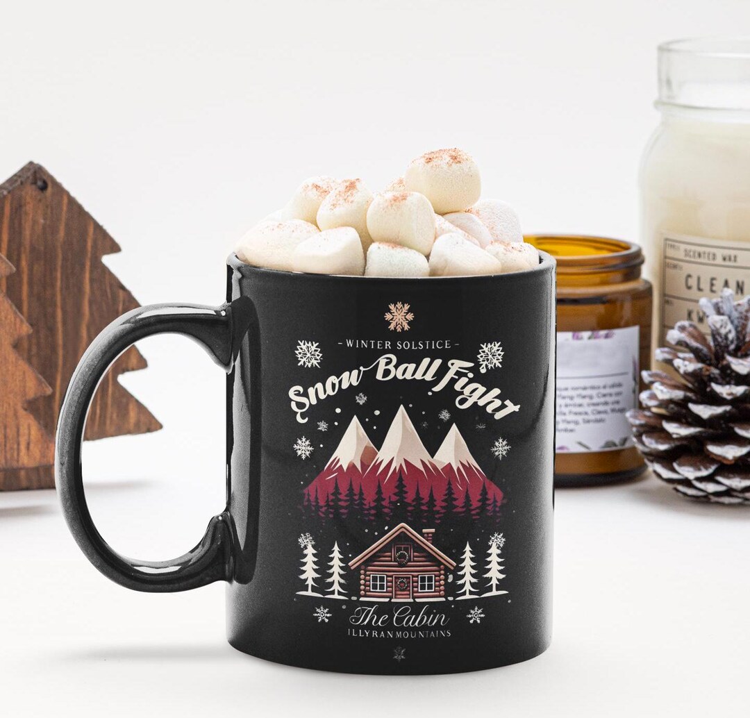 Fan Favorite Winter Solstice SNOWBALL FIGHT Sarah J Maas Ceramic Mug ...