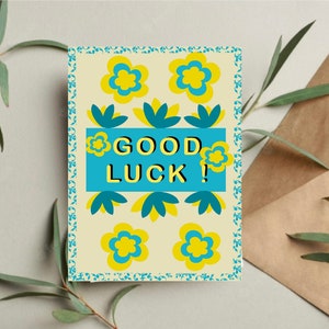 Good Luck ! | Beautiful Print on Watercolor Paper, Greeting Card , in ...