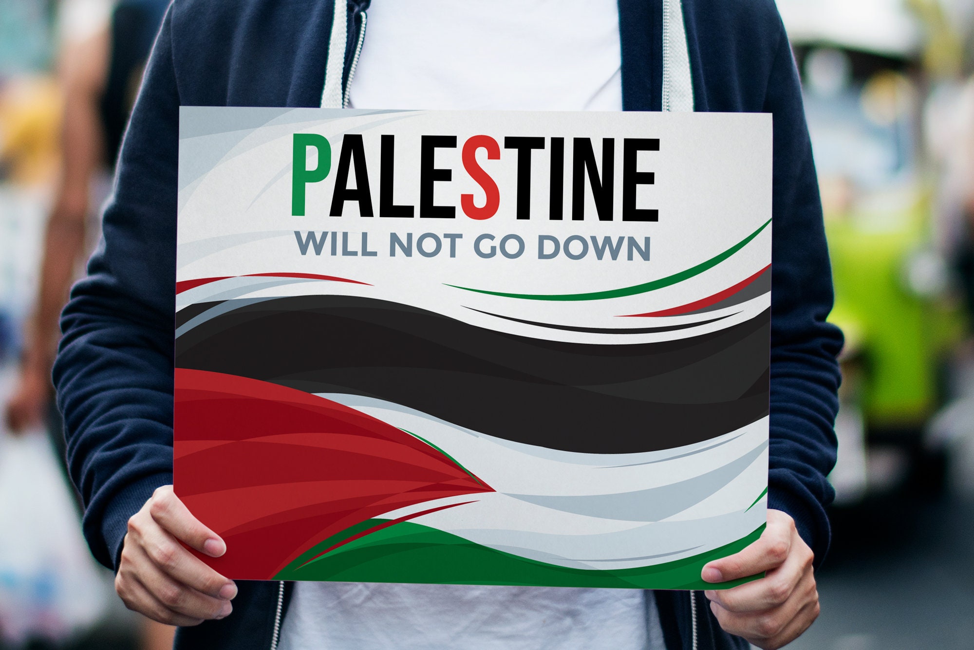 Free Palestine Yard Sign, Stand With Palestine Coroplast Lawn Sign ...