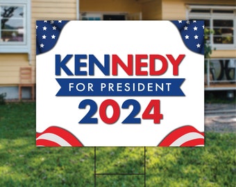 Kennedy 2024 Yard Sign Coroplast Presidential Election 2024, Robert F ...