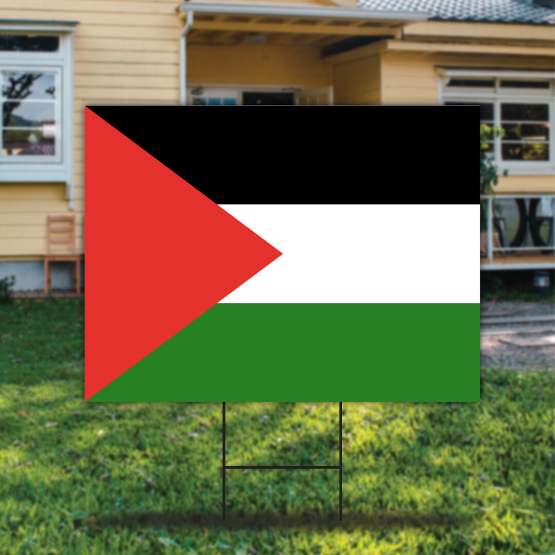 Free Palestine Yard Sign, Stand With Palestine Coroplast Lawn Sign ...