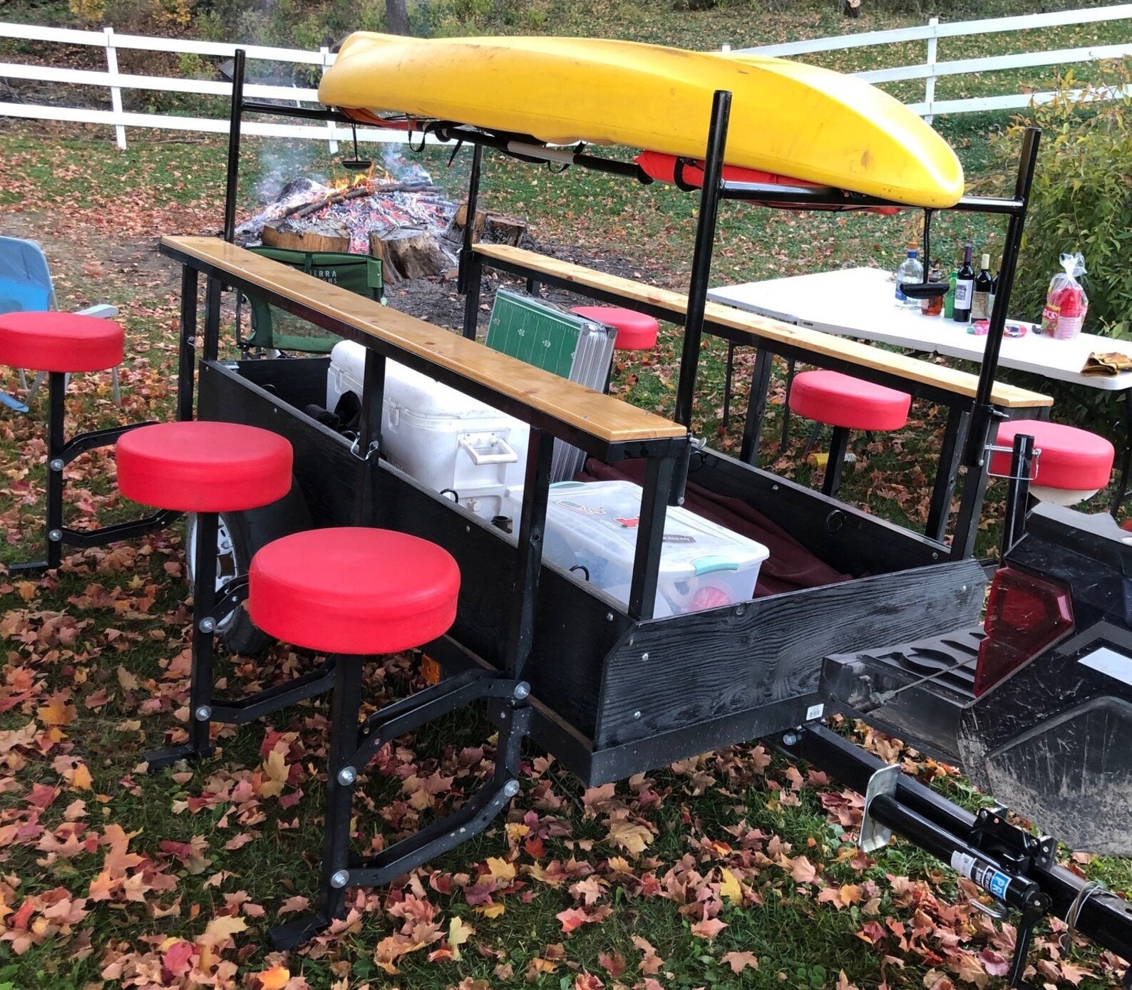 Tailgate Trailer, Party, Outdoors, Bar, Fun, Side by Side, Football ...