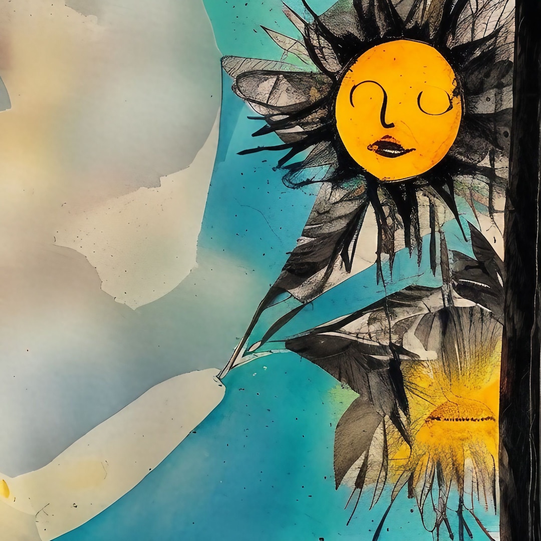 Abstract Sun and Sky DIGITAL DOWNLOAD - Etsy