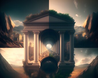 Broken Greek Temple Svg, Broken Greek Temple Clipart, Broken Greek ...