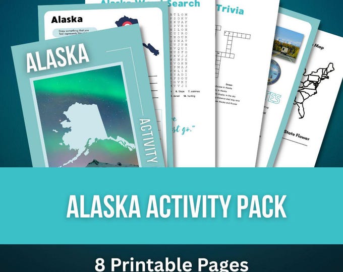 Alaskan Adventure: Alaska Activity Book & Travel Journal, Ages 9-12 ...