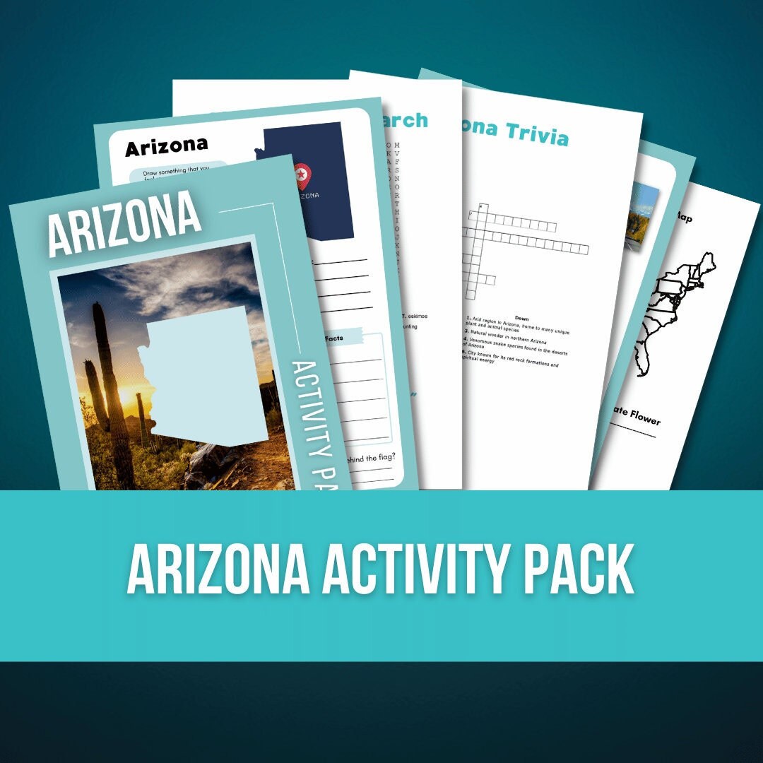 Arizona Activity Pack - Etsy