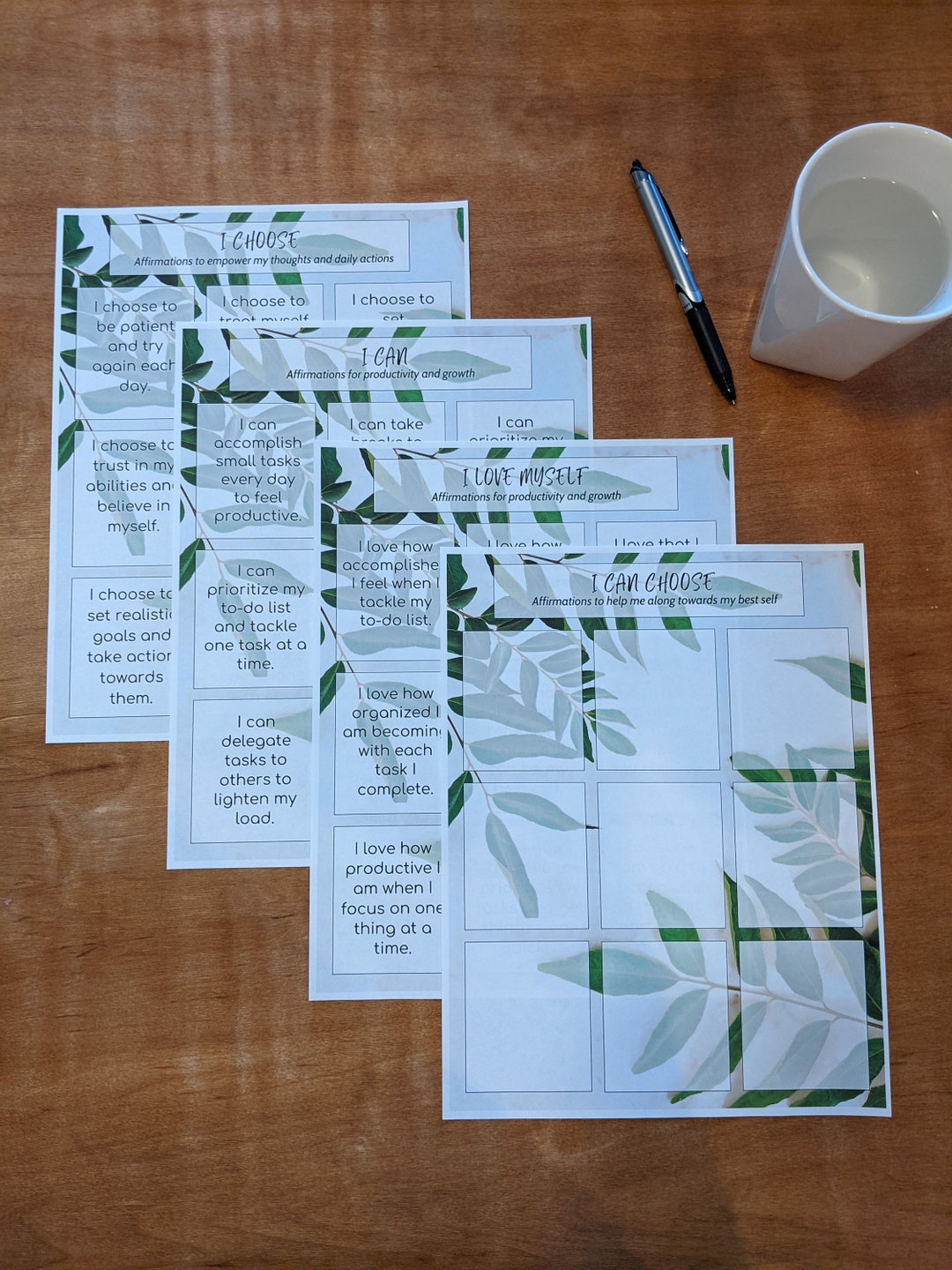 Powerful Affirmations Bundle Digital Download, Moms, Women, I Can, I ...