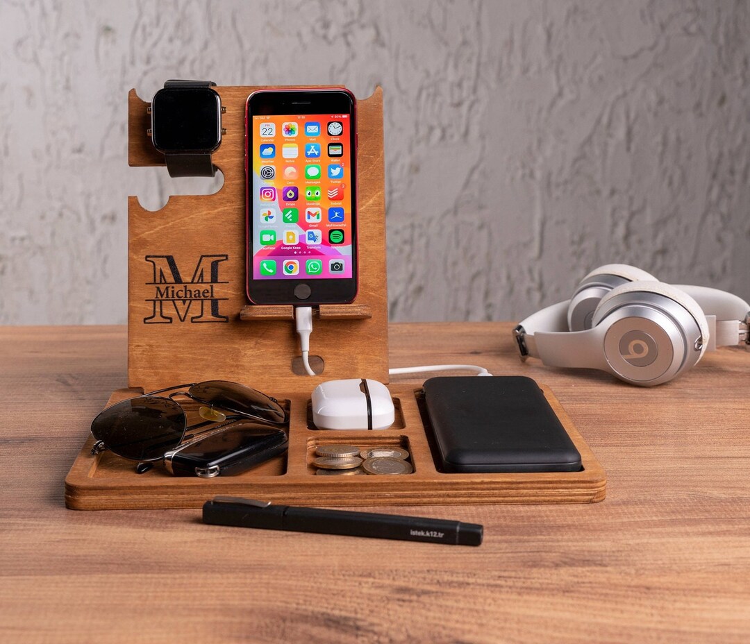 Personalized Docking Station, Christmas Gifts for Him, Christmas Gifts ...