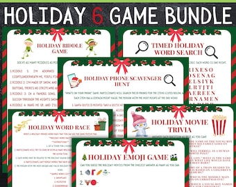 Printable Christmas Game Bundle Christmas Party Games Christmas Trivia ...