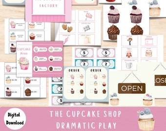 Bakery Pretend Play Printable, Dramatic Play Bakery Shop Printable, 22 ...