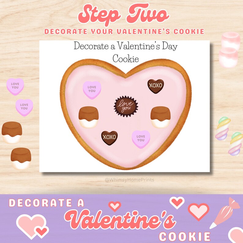 Decorate A Valentine's Day Cookie, Preschool Curriculum, Valentine's ...