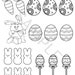 Kids Easter Craft Printable - "easter EGG Coloring" Easter Cut and ...