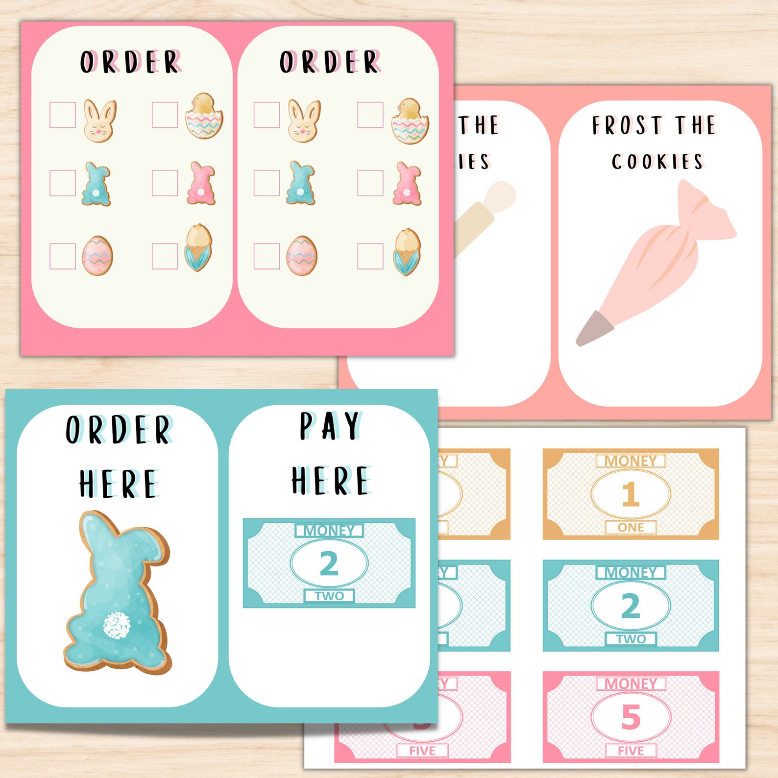 Spring Time Cafe Dramatic Play, Easter Pretend Play, Easter Dramatic ...