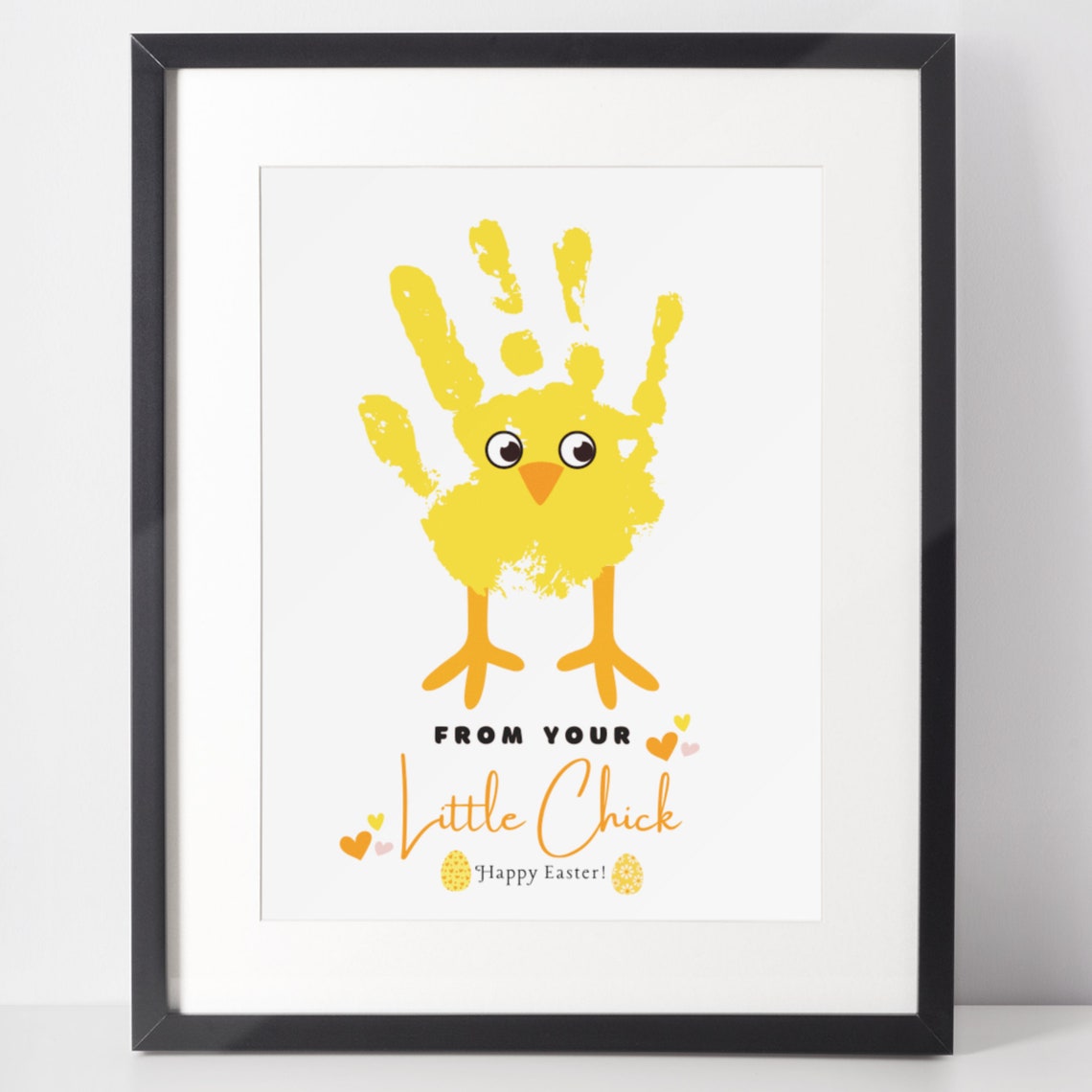Easter Chicken Handprint Art, Handprint Craft, Art Crafts for Kids ...