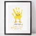 Easter Chicken Handprint Art, Handprint Craft, Art Crafts for Kids ...
