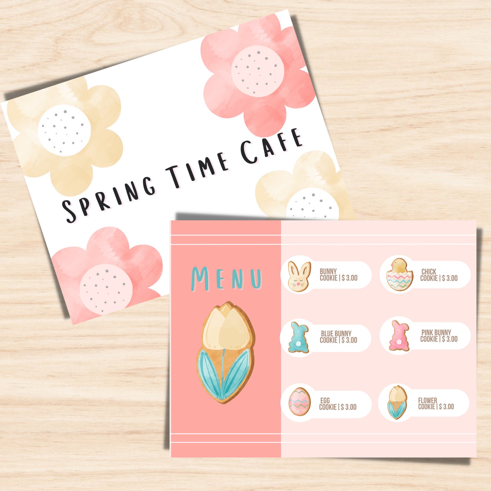 Spring Time Cafe Dramatic Play, Easter Pretend Play, Easter Dramatic ...