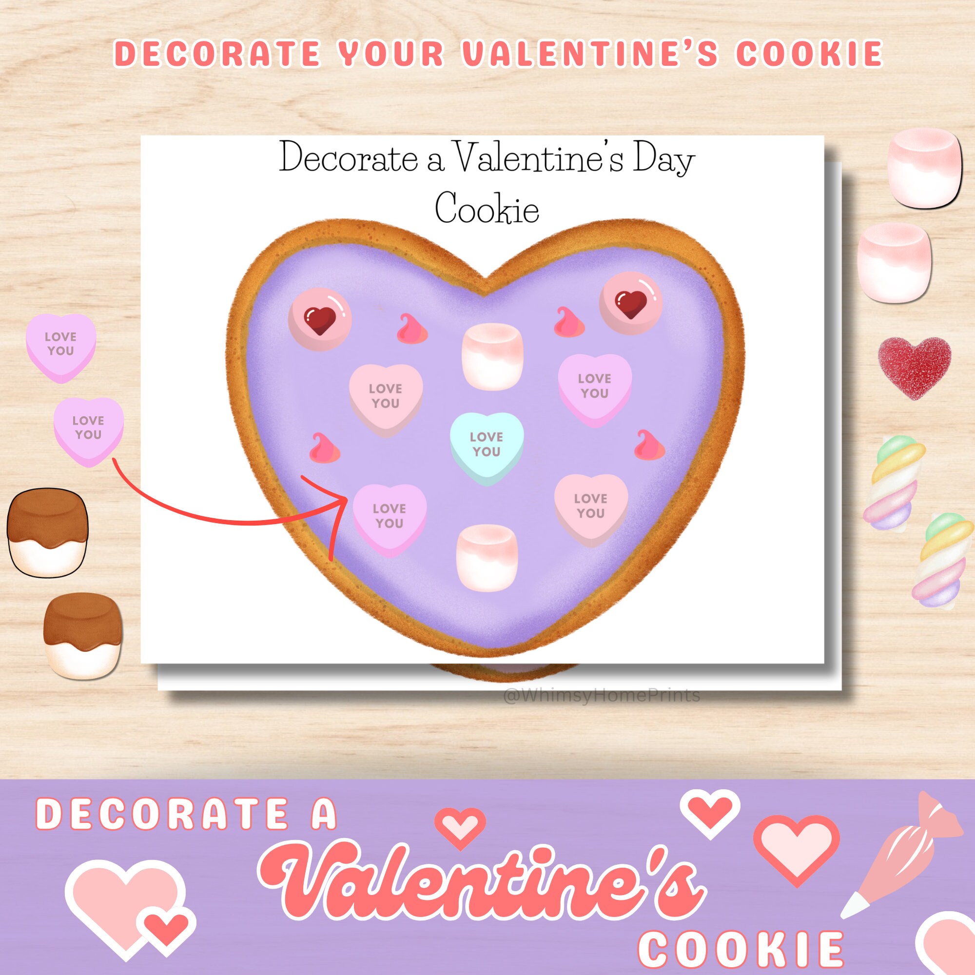 Decorate A Valentine's Day Cookie, Preschool Curriculum, Valentine's ...