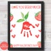 I Love You BERRY Much Valentines Day Activities, Printable Handprint ...