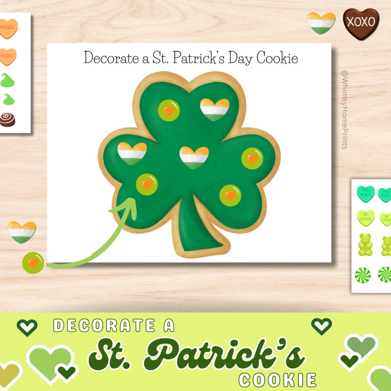 Decorate a St. Patrick's Day Cookie, Preschool Curriculum, St. Patricks ...