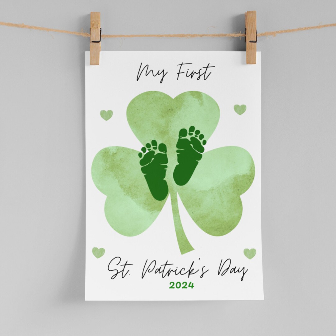 Baby's First St. Patrick's Day, Printable St. Patrick's Day Baby ...