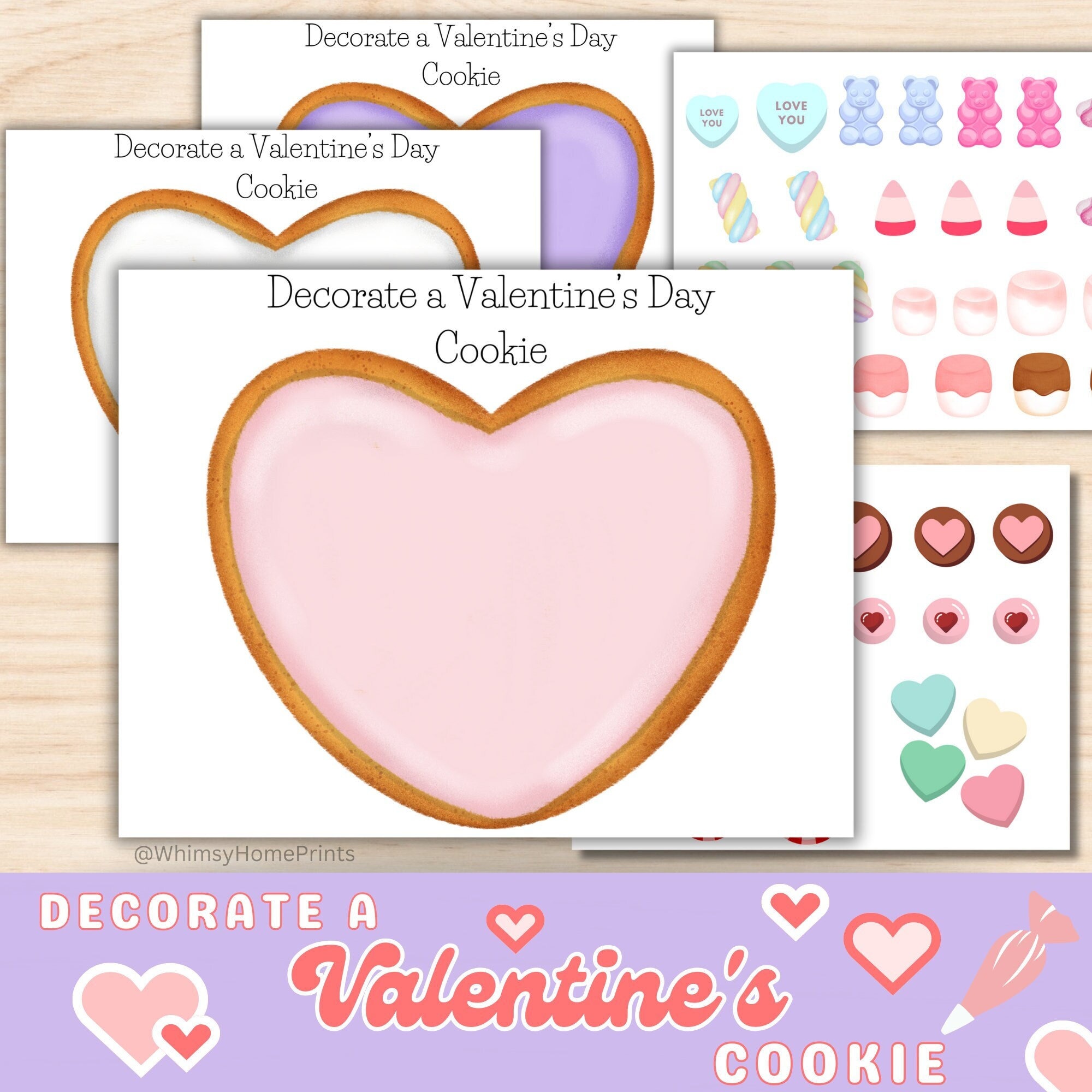 Decorate A Valentine's Day Cookie, Preschool Curriculum, Valentine's ...