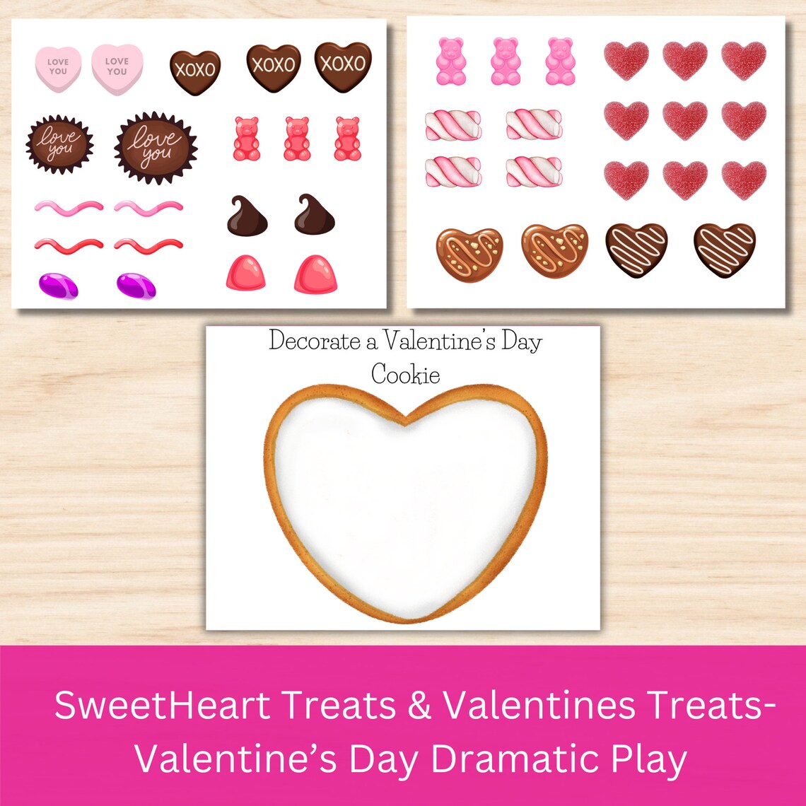 Sweetheart Treats Dramatic Play, Valentine's Pretend Play, Classroom ...