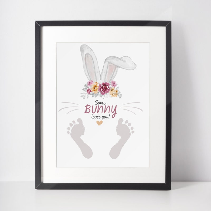 Spring Footprint Art - Etsy
