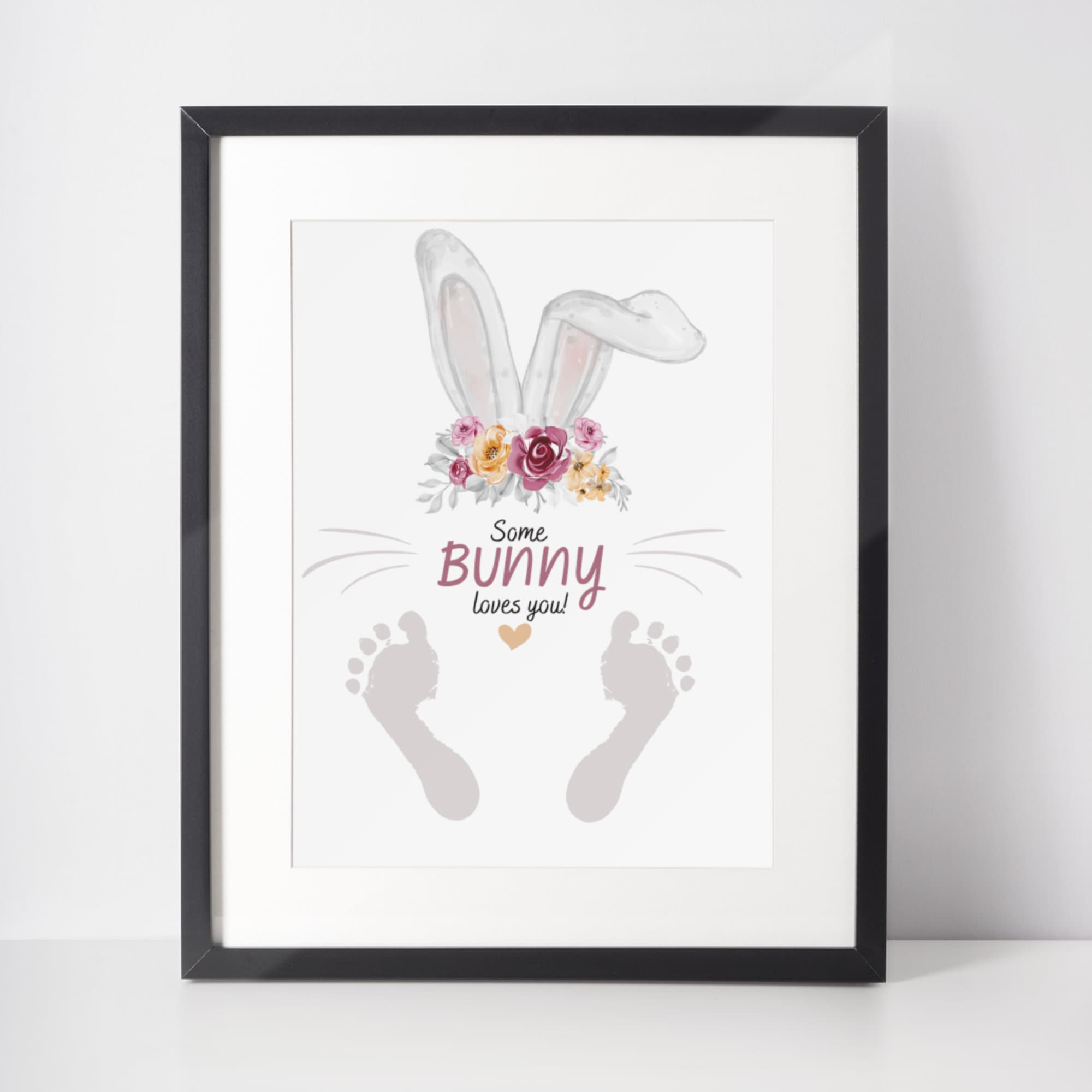 Bunny Feet Easter Craft, Easter Footprint Kids Craft, Baby's First ...